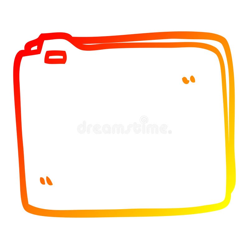 A Creative Warm Gradient Line Drawing Cartoon Paper File Stock Vector ...