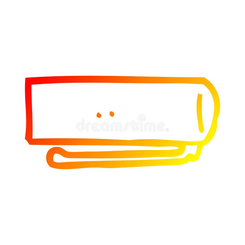 A Creative Warm Gradient Line Drawing Cartoon Pen Lid Stock Vector ...