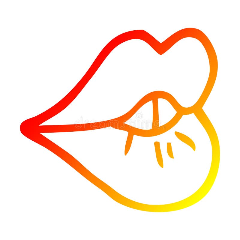 Red wet pouting lips stock vector. Illustration of desire - 9523604