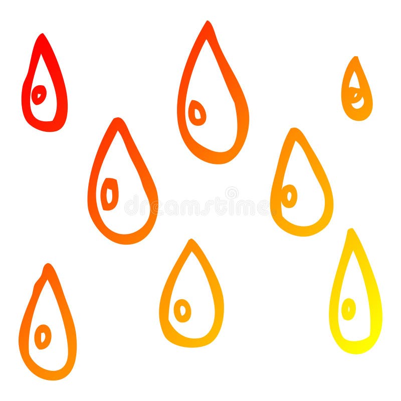 Cartoon raindrops stock vector. Illustration of cheerful - 37012574