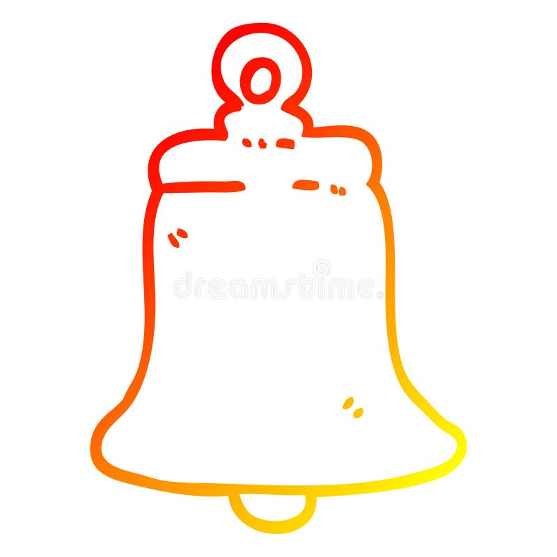 Cartoon Ringing School Bell Stock Vector - Illustration of drawn ...