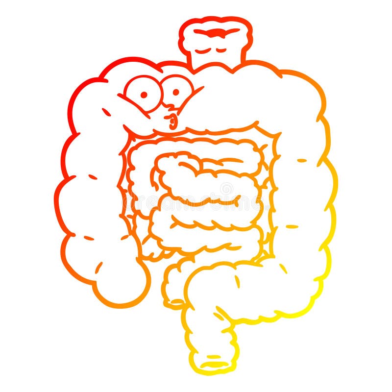 Intestines Intestinal Gut Guts Organ Human Internal Cute Cartoon Warm ...