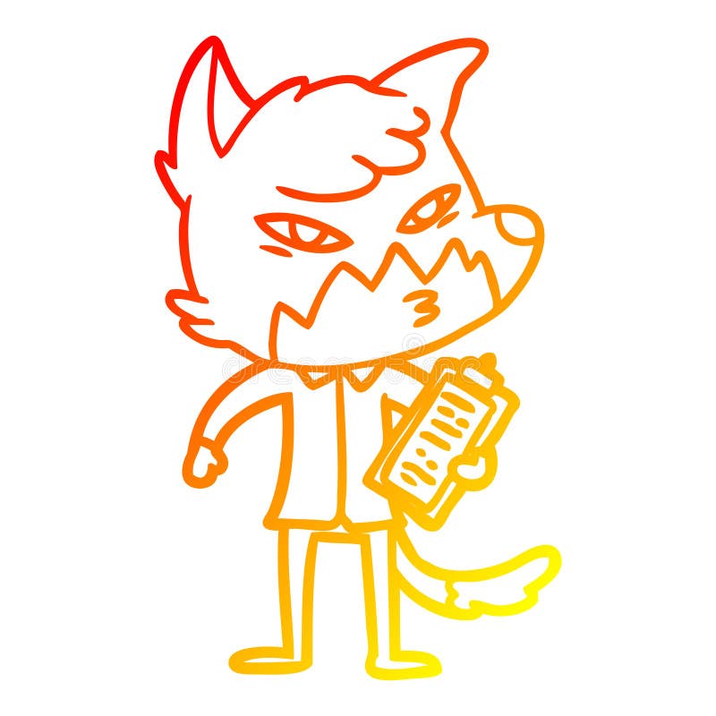 Clever fox cartoon stock vector. Illustration of retro - 38046324