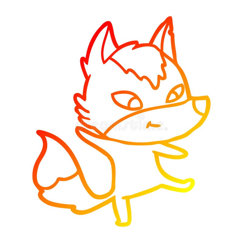 Wolf Dancing Character Cartoon Style Illustration Stock Illustration ...