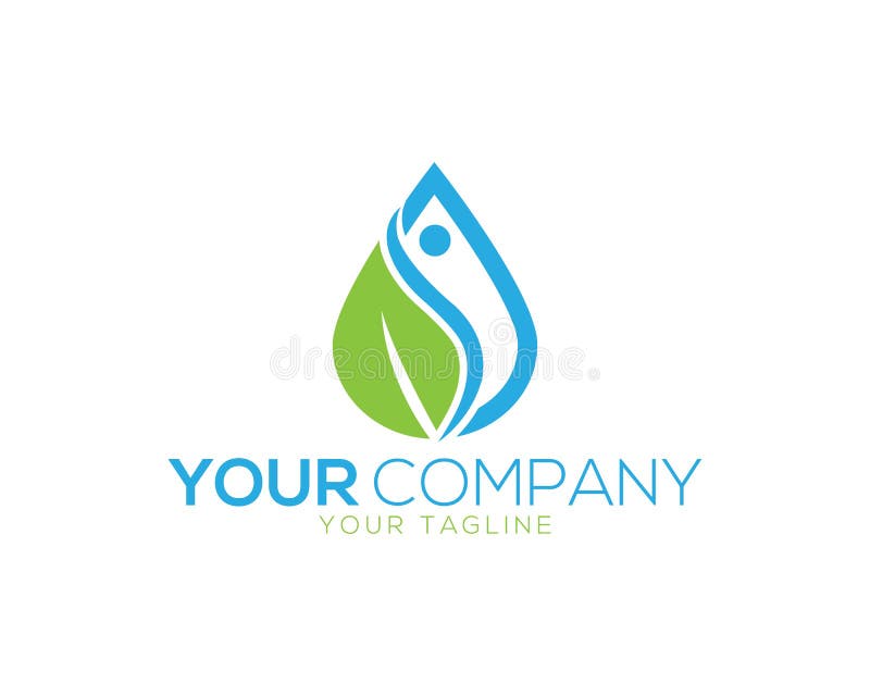 Creative Water Life Logo Design Stock Vector - Illustration of clean ...