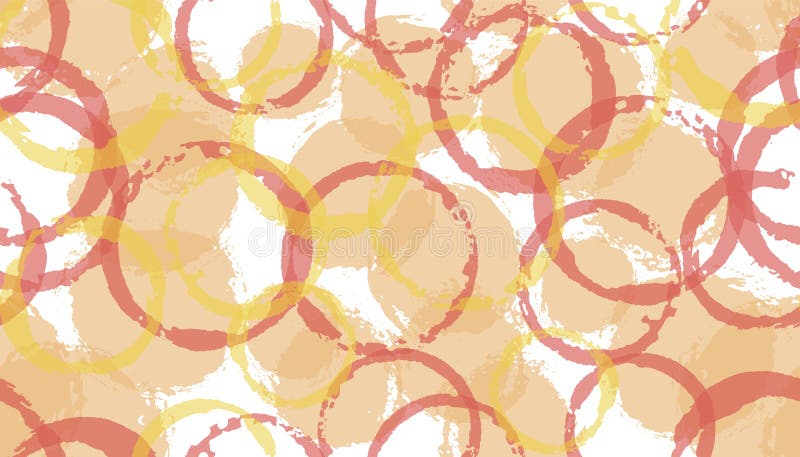 Creative Watercolor Circle Stamps Textile Print. Circular Splotch ...