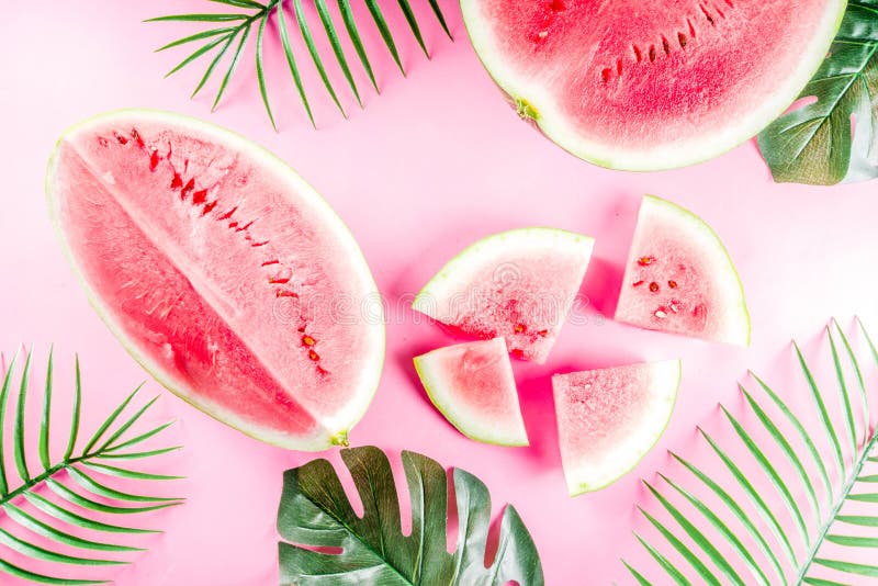 Creative watermelon layout stock photo. Image of juice - 151693040