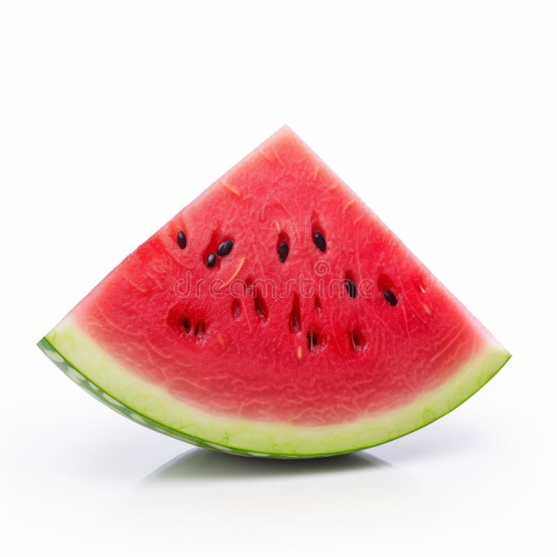 Creative Watermelon Slice on White Background - Environmental Awareness ...