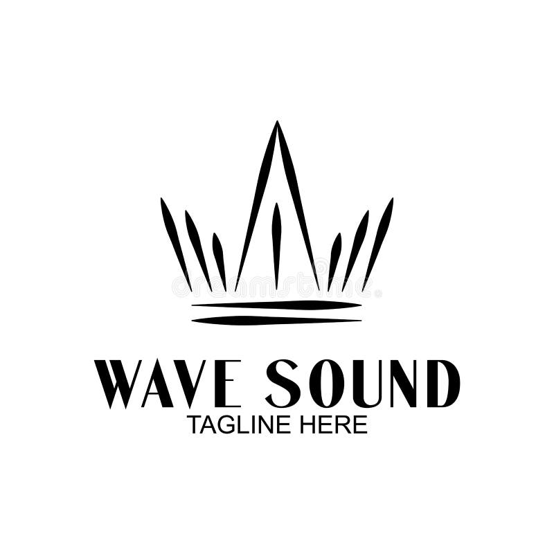 Creative Wave Crown Concept Logo Design Template Abstract Logo Design ...