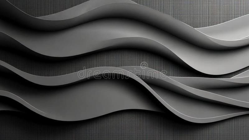 Creative Wave Pattern Design in Shades of Gray for Modern Interior ...