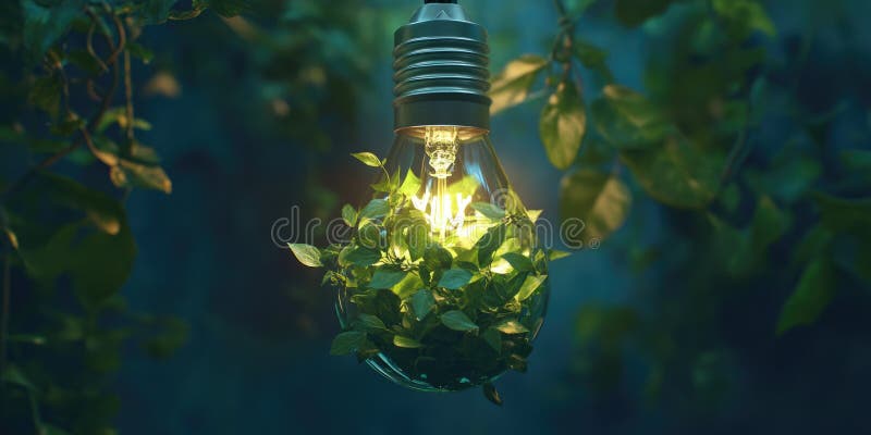 Light Bulb Planter stock image. Image of innovative - 385513837