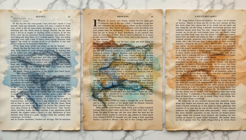 Creative Ways To Layer Book Page Textures in Poster Designs Stock ...