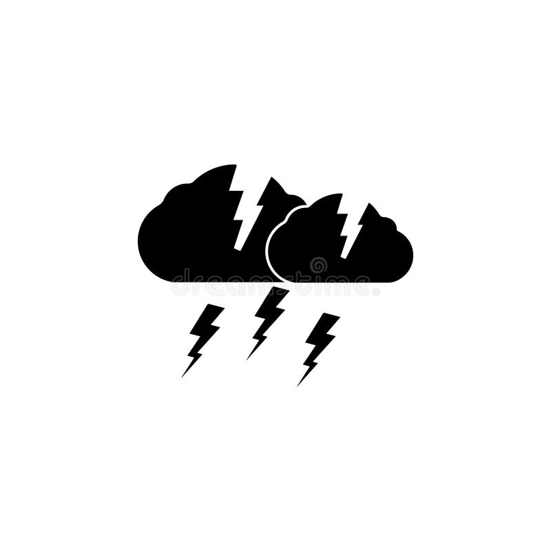 Creative Weather Icon Black Vector Stock Vector - Illustration of ...