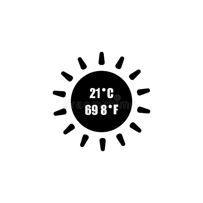 Creative Weather Icon Black Vector Stock Vector - Illustration of cloud ...