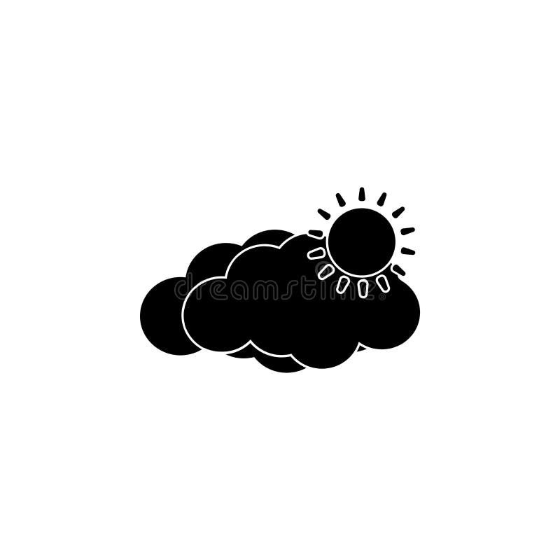 Creative Weather Icon Black Vector Stock Vector - Illustration of ...