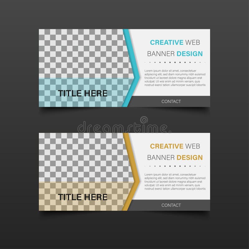 Creative Web Banner Design . Minimal Style . Card Tag . Badge Stock ...