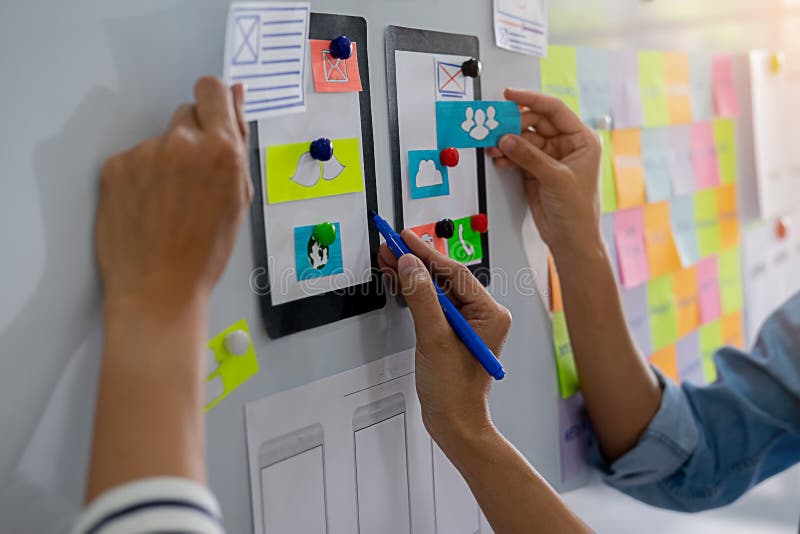 Creative Web Designer Planning Application and Developing Template ...