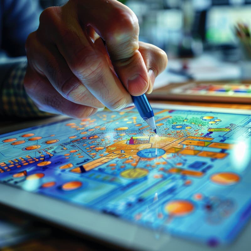 Creative Web, Graphic Designer Planning Concept. Generative AI Stock ...