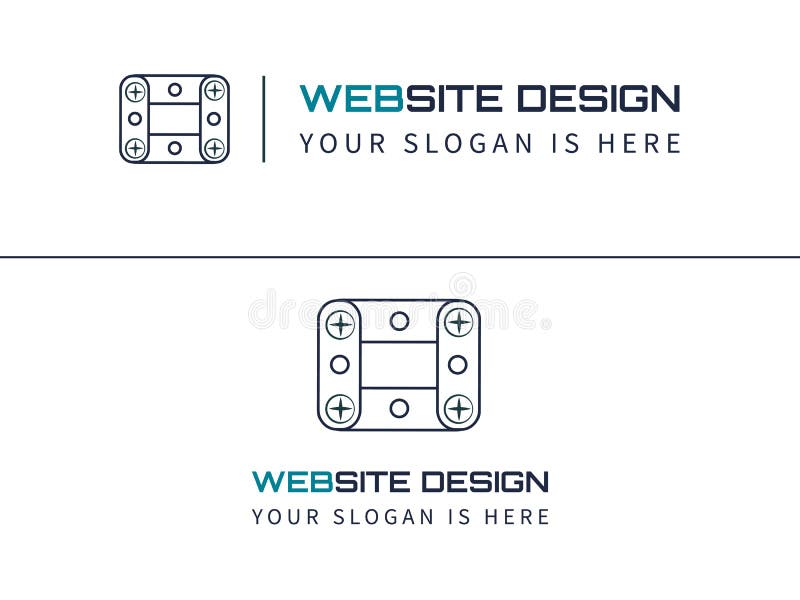 Creative Web Master Logo Template. Concept of Software Development ...