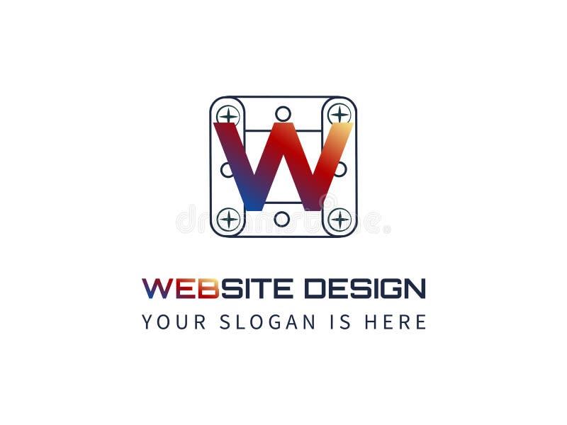 Creative Web Master Logo Template. Concept of Software Development ...
