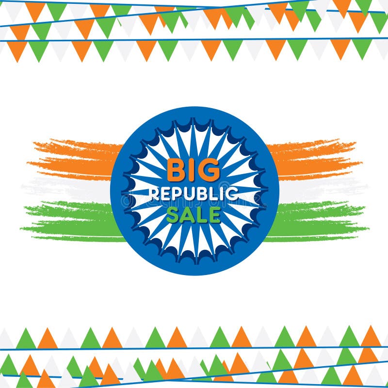 Creative Web Republic Sale Banner Design Stock Vector - Illustration of ...