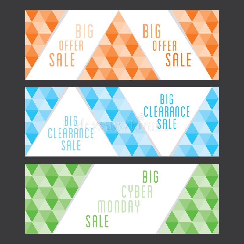 Creative Web Sale Banner Design Stock Vector - Illustration of design ...