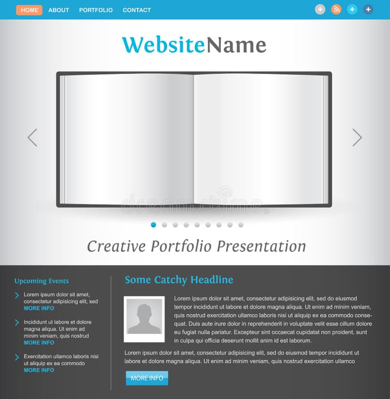 Editable Site Template Vector Web Stock Illustrations – 13,411 Editable ...