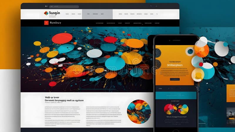 Creative Website Design Featuring Overlapping Images and Bold Abstract ...