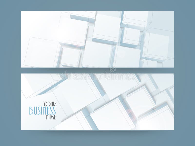 Creative Website Header or Banner for Business. Stock Illustration ...