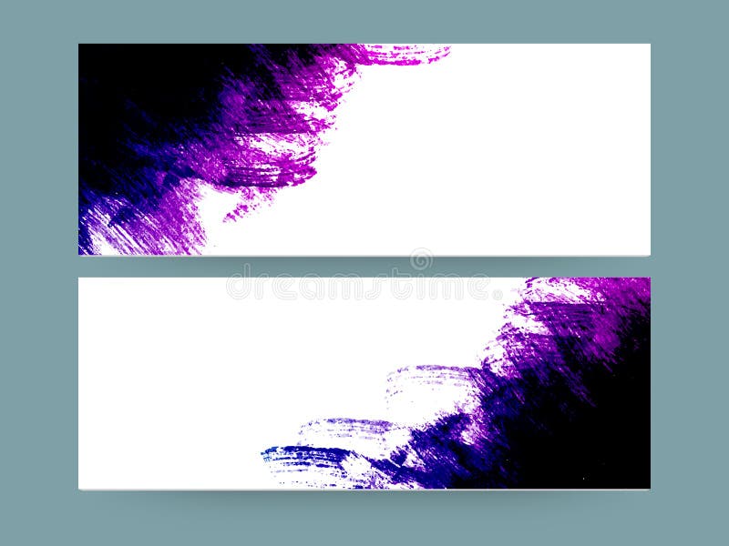 Creative Website Header or Banner Set. Stock Illustration ...