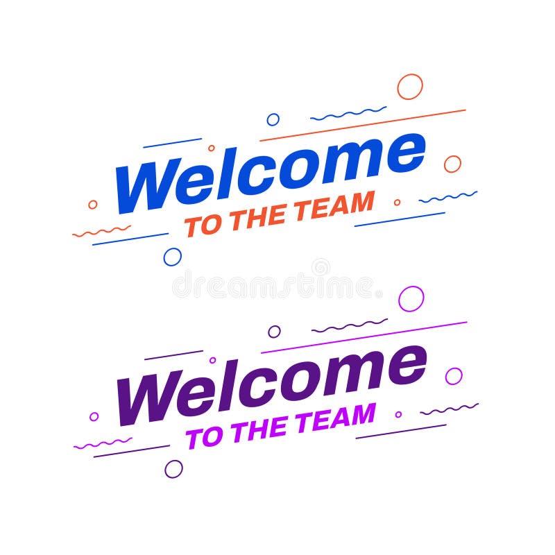 Creative Welcome To the Team Banner for Your Recruitment Process Vector ...