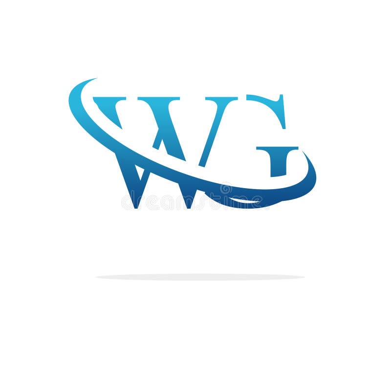 Creative WG Logo Icon Design Stock Vector - Illustration of text, crisp ...