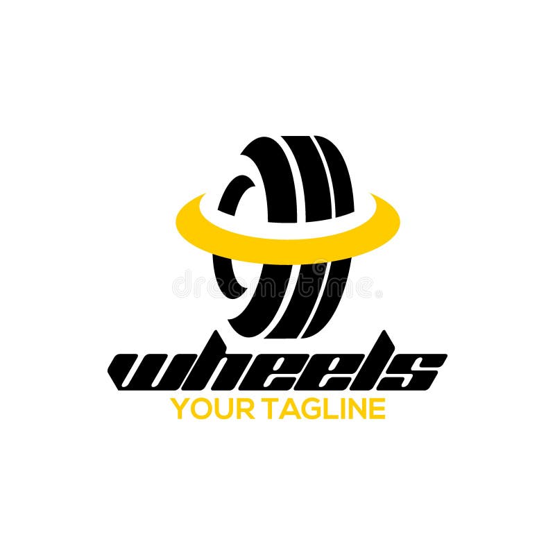 Creative Wheels Logo Vector Art Logo Stock Vector - Illustration of ...