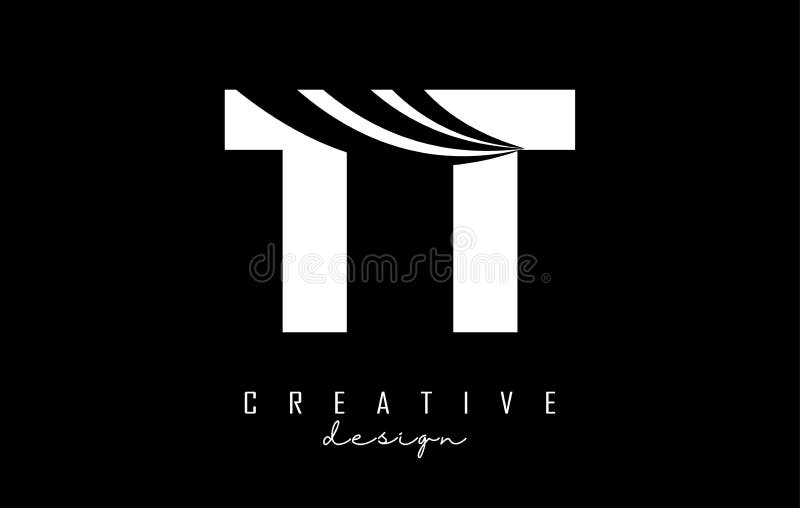 Creative White Letters Sr S R Logo With Leading Lines And Road Concept Design Letters With