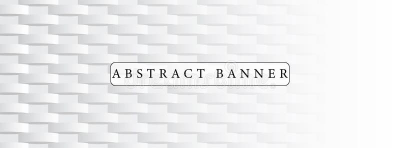 Creative Wide Abstract Banner Created with Simple Geometric Shapes ...