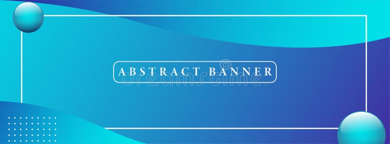 Creative Wide Abstract Banner Created with Simple Geometric Shapes ...