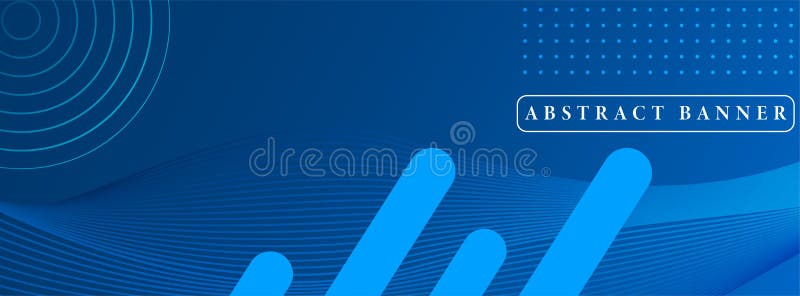 Creative Wide Abstract Banner Created with Simple Geometric Shapes ...