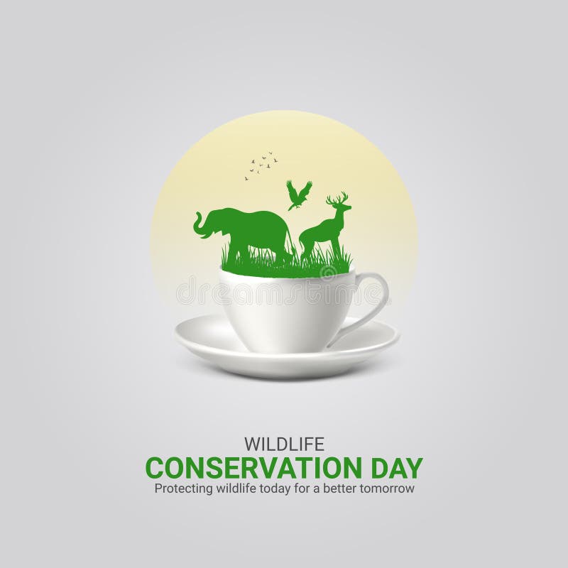 Creative Wildlife Conservation Day Ads Design. Wildlife Conservation ...