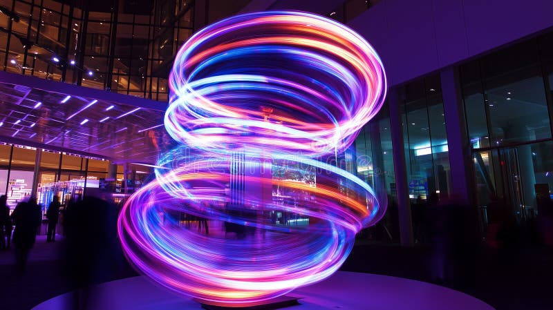 Creative Wind Sculpture with Integrated Antenna Creates Vibrant Light ...