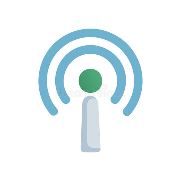 Creative Wireless Communication Icon for Digital Interaction Stock ...
