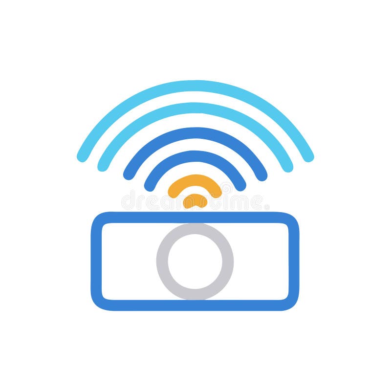 Creative Wireless Signal Icon for Digital Communication Stock Vector ...