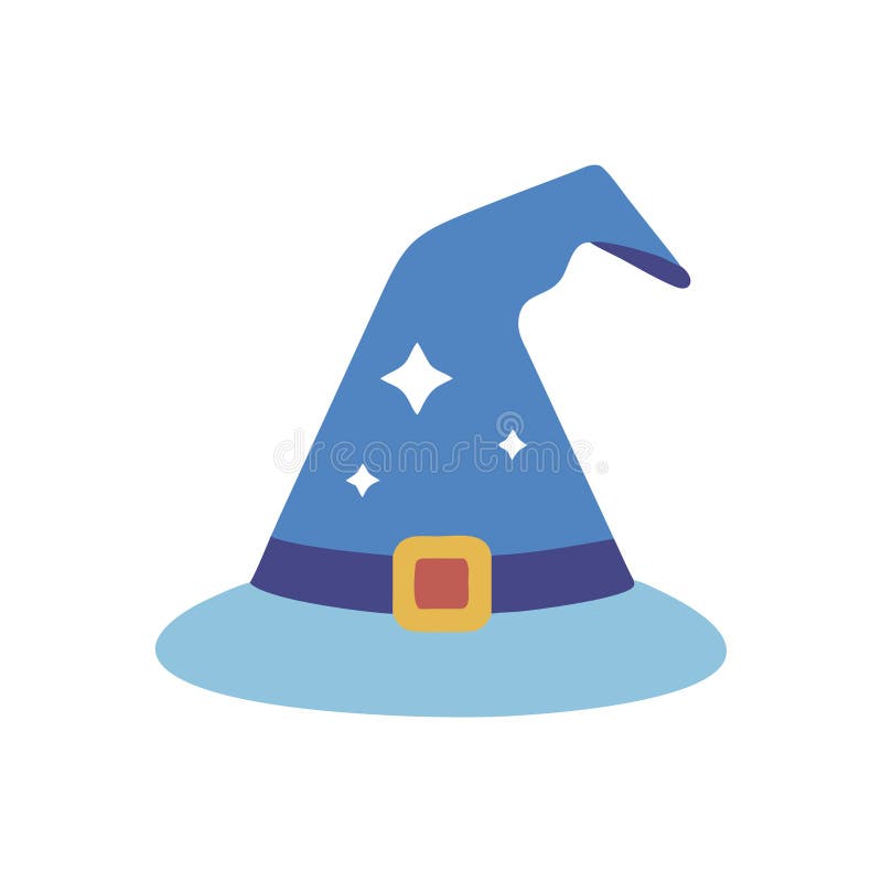 Creative Wizard Hat for Enchanted Themes Stock Vector - Illustration of ...