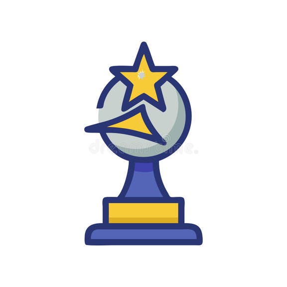 Creative Wizard Trophy for Awards Stock Vector - Illustration of ...