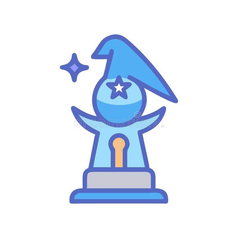 Creative Wizard Trophy for Magical Events Stock Vector - Illustration ...