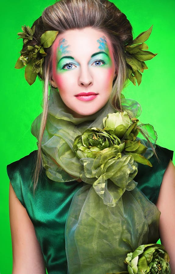 Creative woman stock image. Image of dream, colorful - 32647943