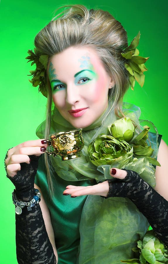 Creative woman stock photo. Image of fashion, female - 32686532