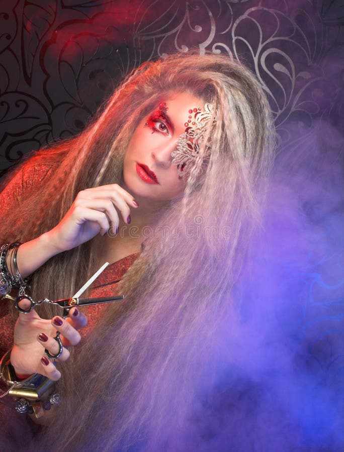 Creative woman stock photo. Image of dresser, makeup - 39847722