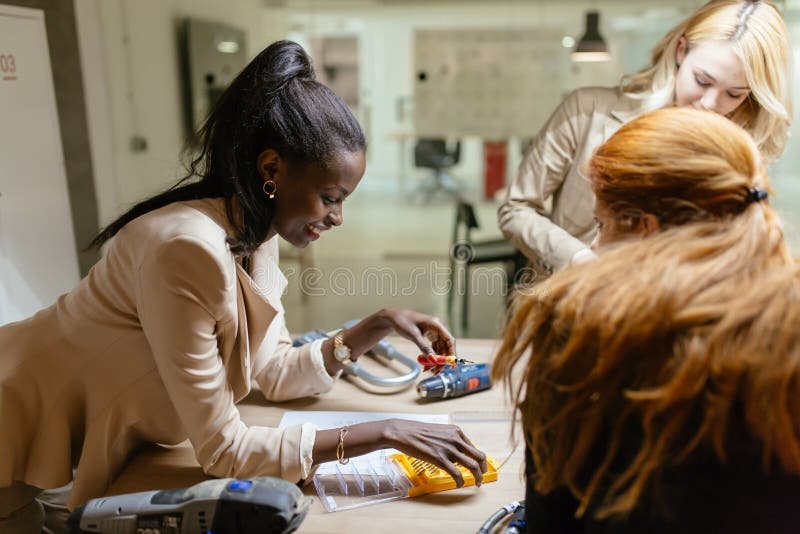 Creative Women Working on Project Stock Photo - Image of person ...