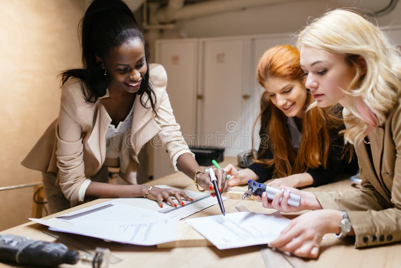 Creative Women Working on Project Stock Photo - Image of group ...