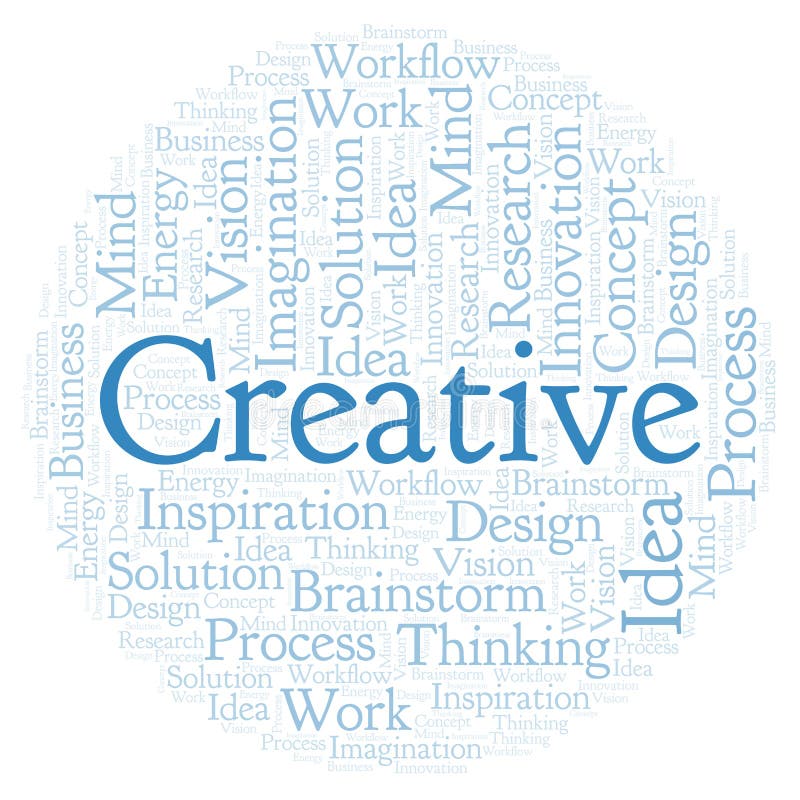Creative Word Cloud, Made with Text only. Stock Illustration ...